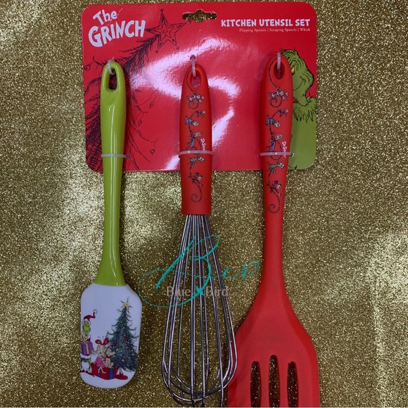 The Grinch | Kitchen | The Grinch Kitchen Utensil Set Red And Green ...